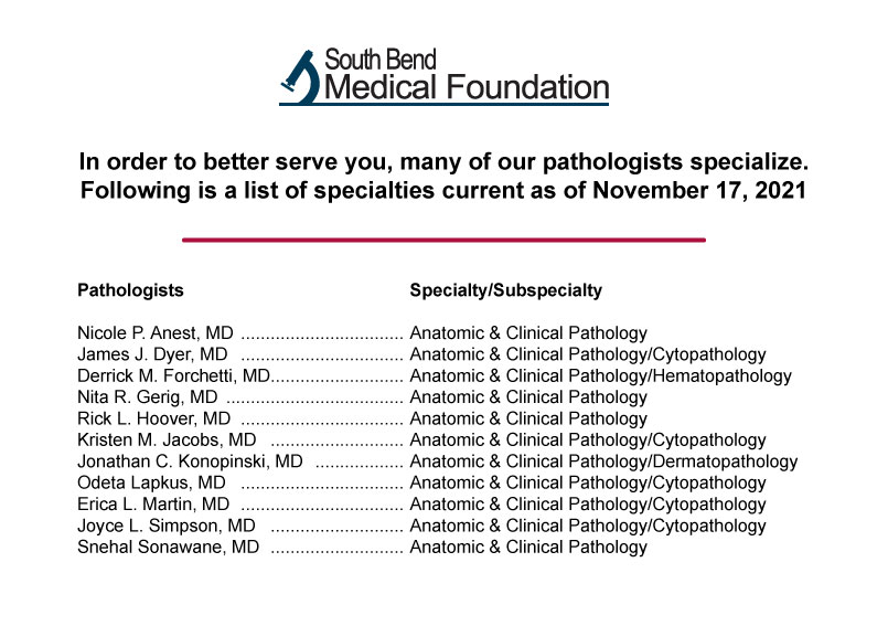 South Bend Medical Foundation - Pathology & Blood Center